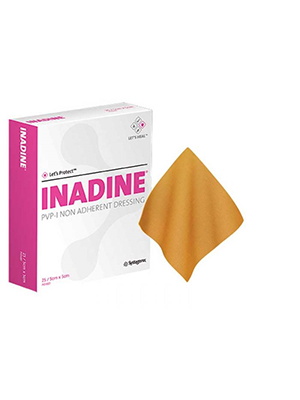 Inadine Dressing PVP-I Non Adherent Dressing 5 X 5cm