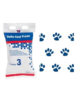 BSN Delta Cast Prints Paw Prints 5cm x 3.6m